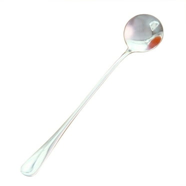Yesbay 2 Pcs Long Handle Stainless Steel Tea Coffee Spoon Cocktail Ice ...
