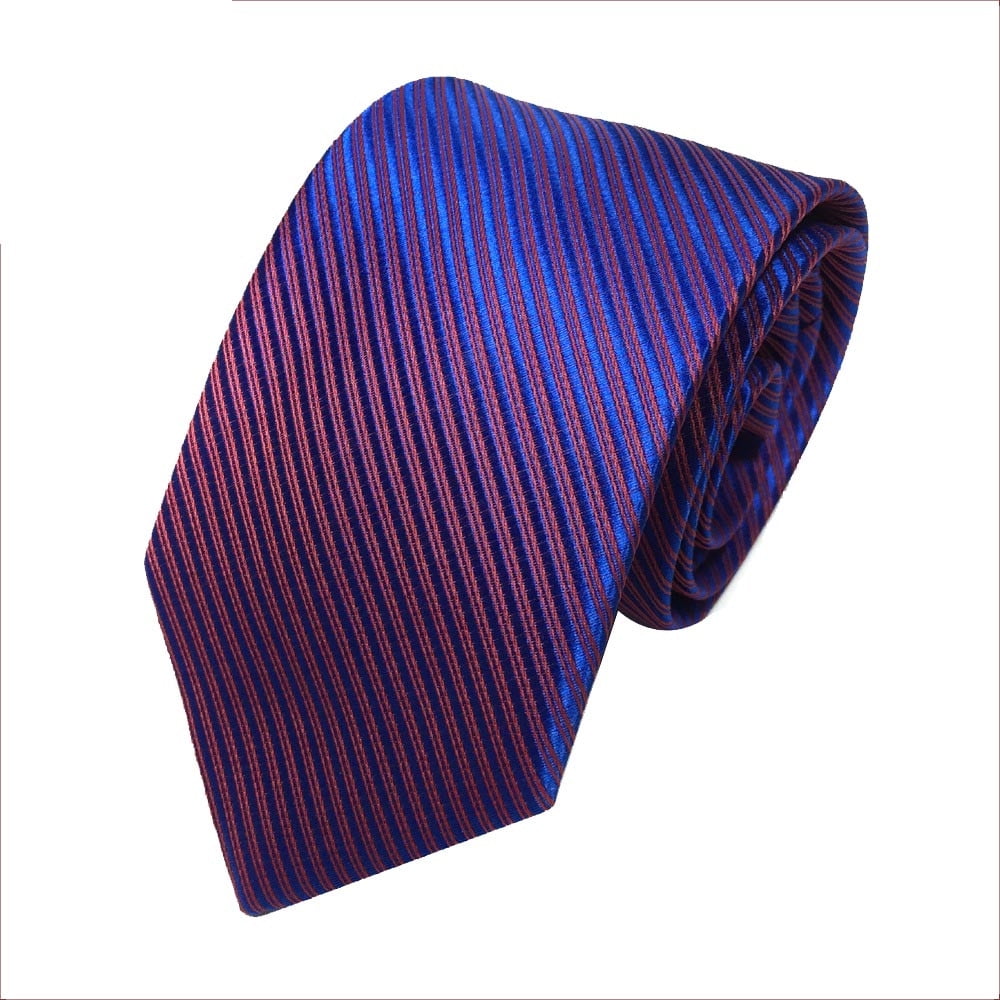 Fdelink Mens Classic Jacquard Woven Striped Necktie Men'S Tie Party ...