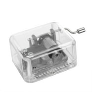 Welltop Wooden Rotating Christmas Tree Music Box, DIY Xmas Music Case ...