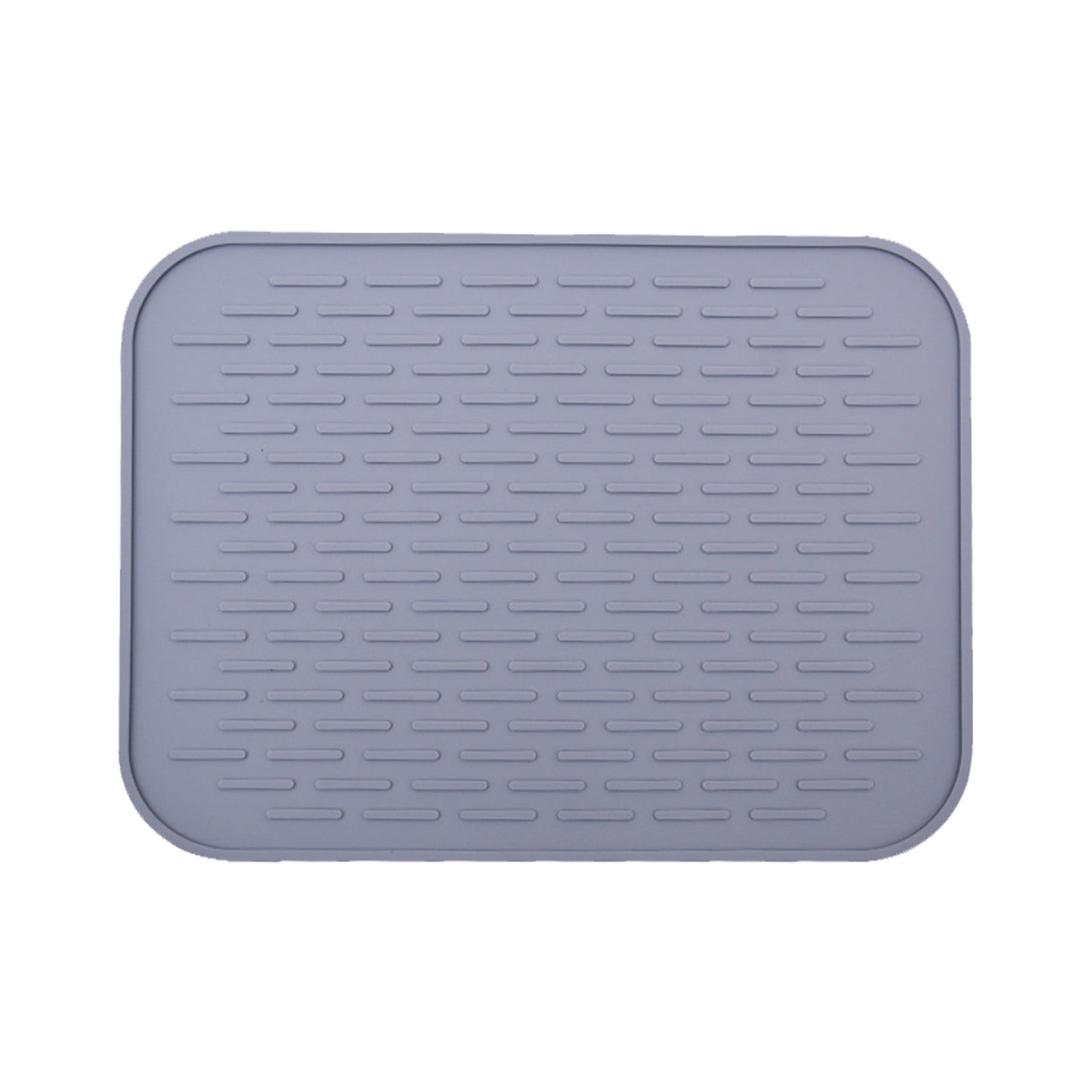 Fdelink Silicone Drain Mat Insulated Kitchen Table Mat Non Slip Water ...