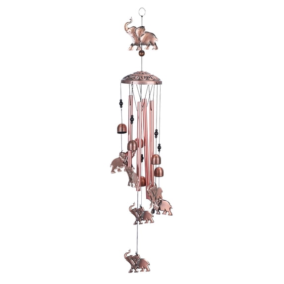 Fdelink Wind Chimes Copper Elephant Wind Outdoor Elephant Chimes Use ...