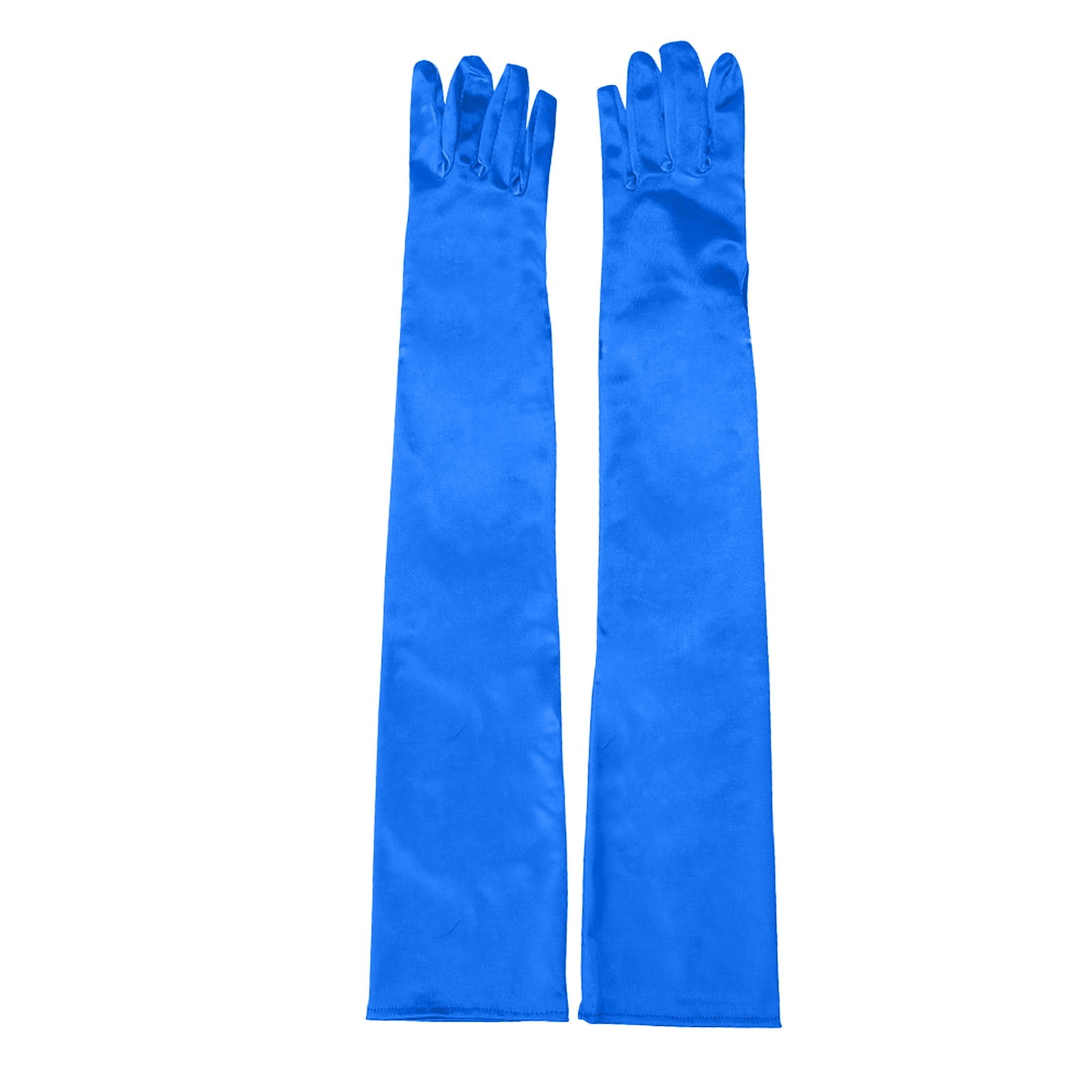 Fdelink Women'S Long Satin Finger Gloves Elbow Length 1920S Opera ...
