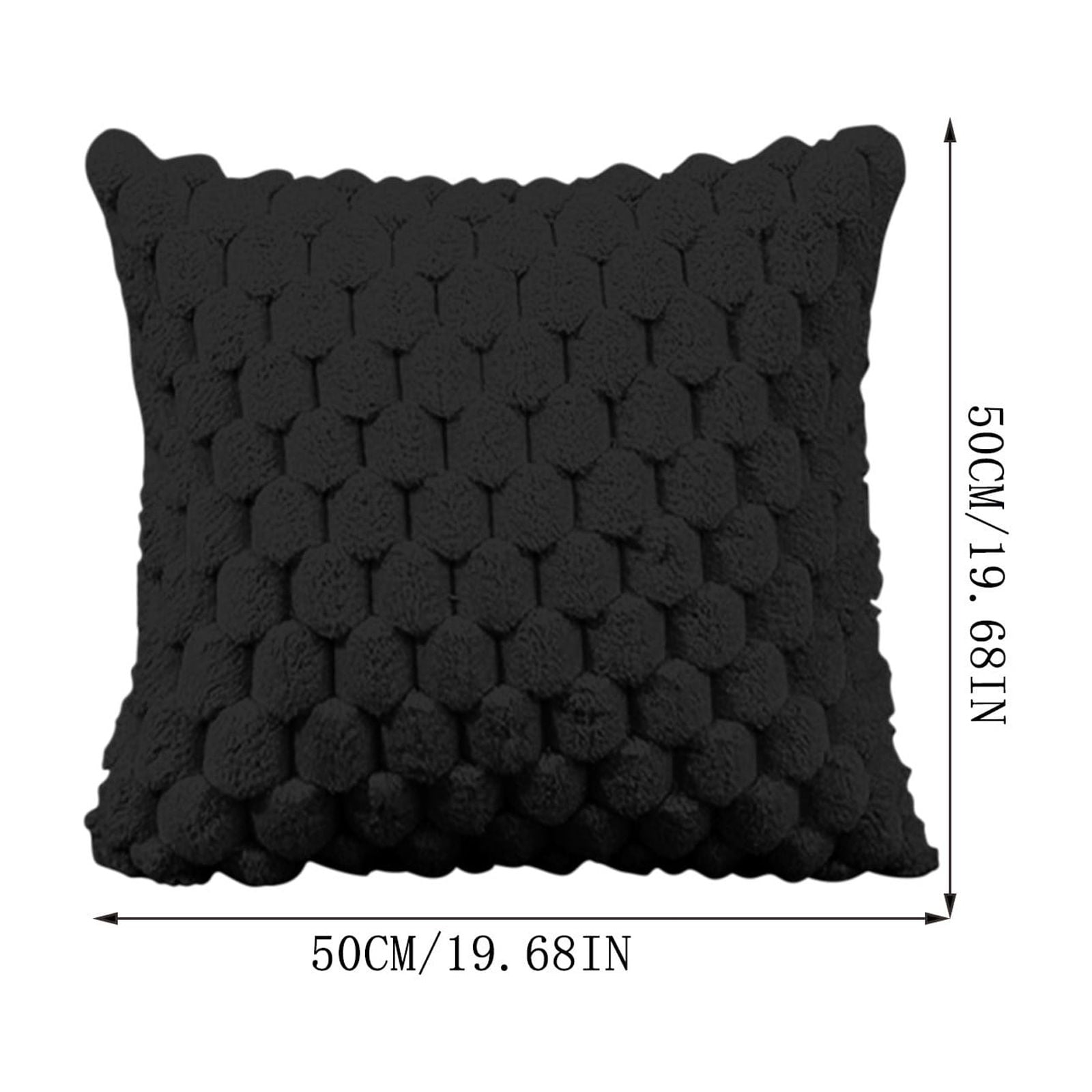 Fdgsdf Weaving Snowflake Velvet Solid Color Pillow Office Sofa Lumbar ...