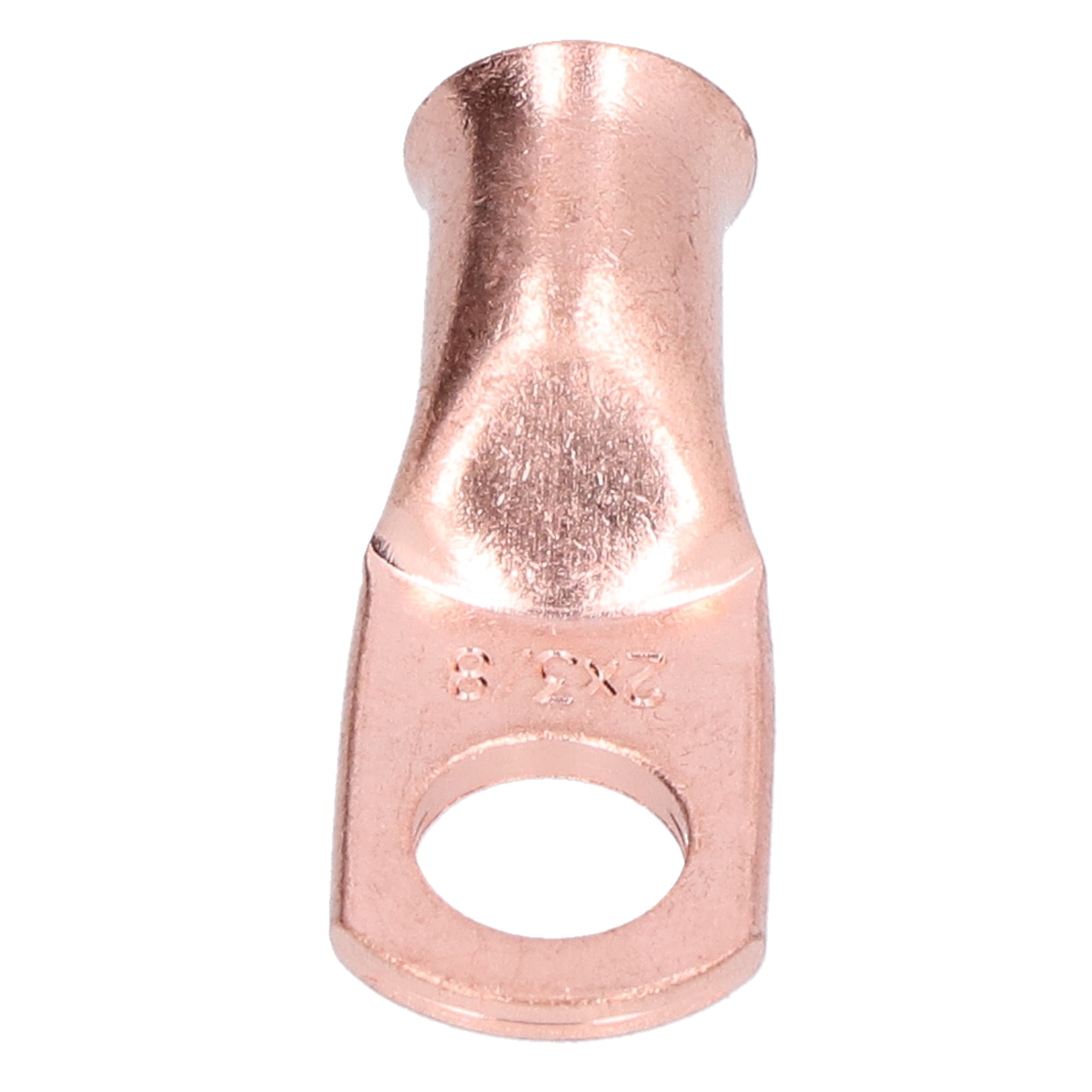 Fdit 2AWGx3/8 Battery Cable Ends Wire Lugs Bare Copper Eyelets for ...