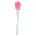 Fdit Shower Brush Long Cordless Soft Silicone Exfoliating Brush For All ...
