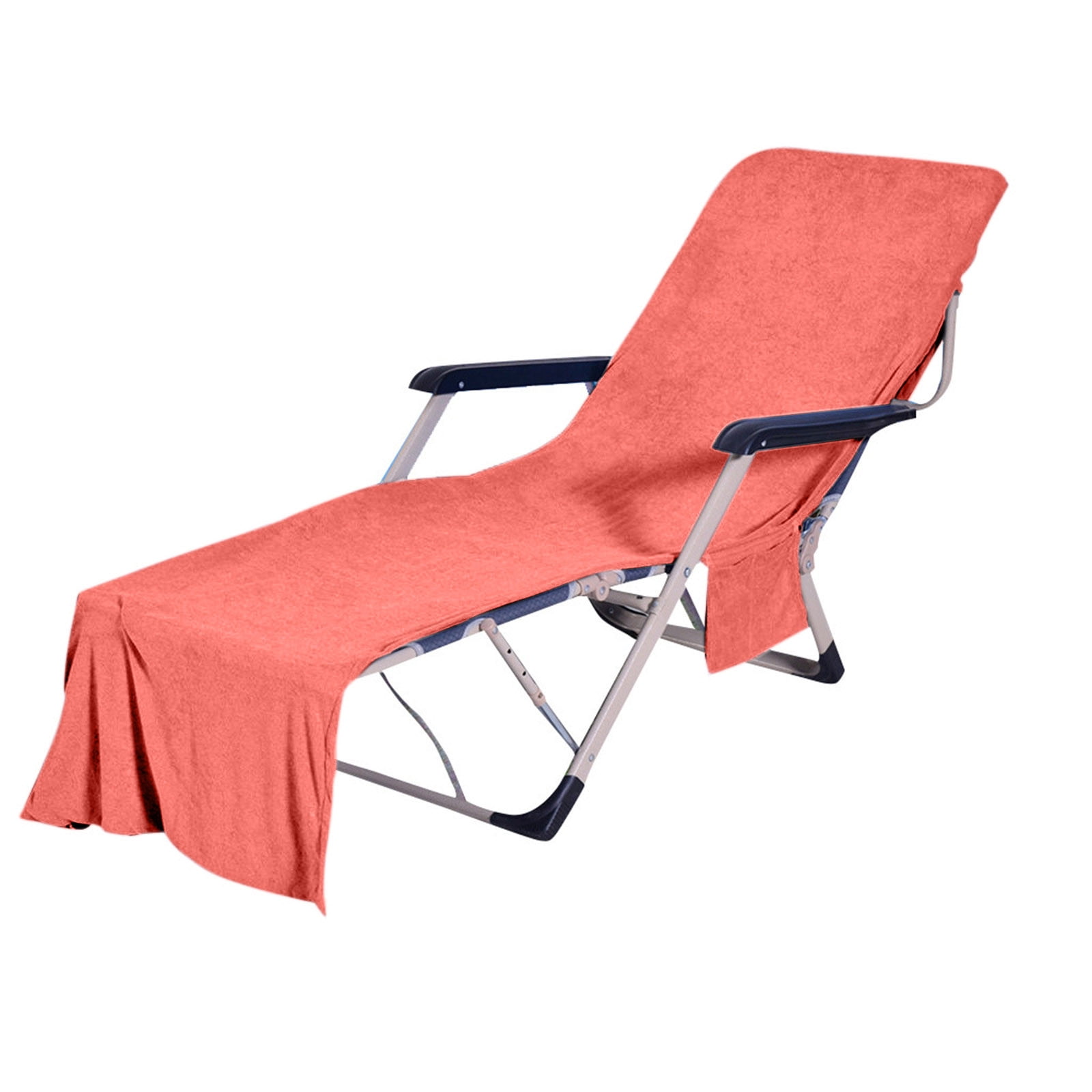Fdksdf Lounge Chair Beach Towel Cover with Side Storage Pockets ...