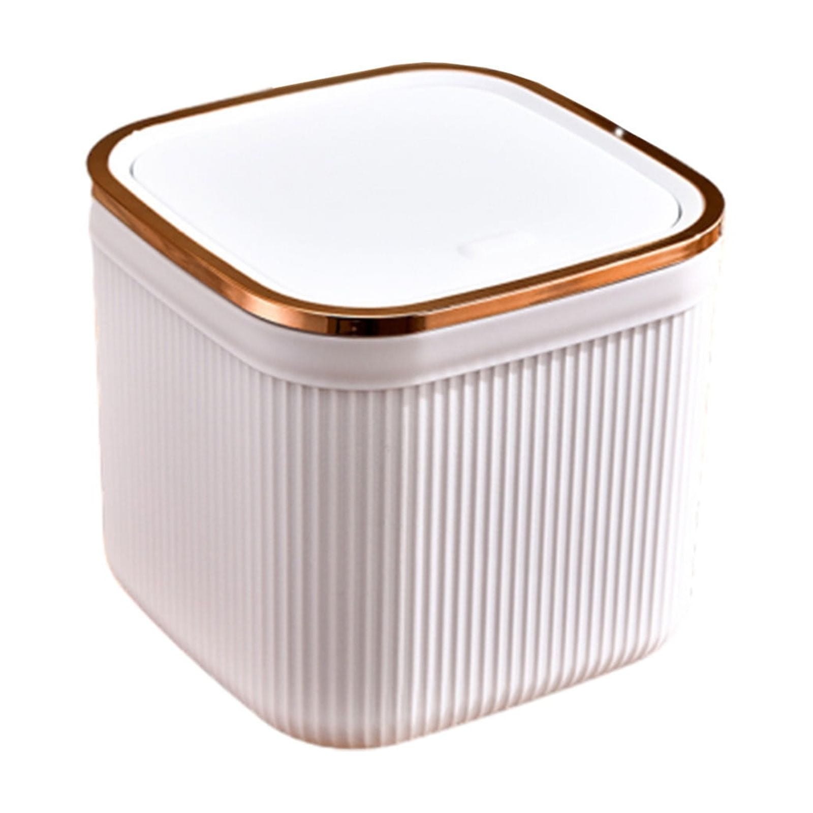 Fdksdf Modern Plastic Mini Trash Can with Lid Wastebasket,Household ...