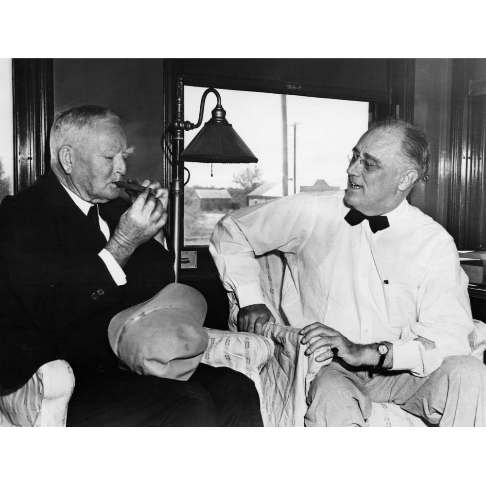 Fdr Presidency. Vice President John Nance Garner With Us President ...