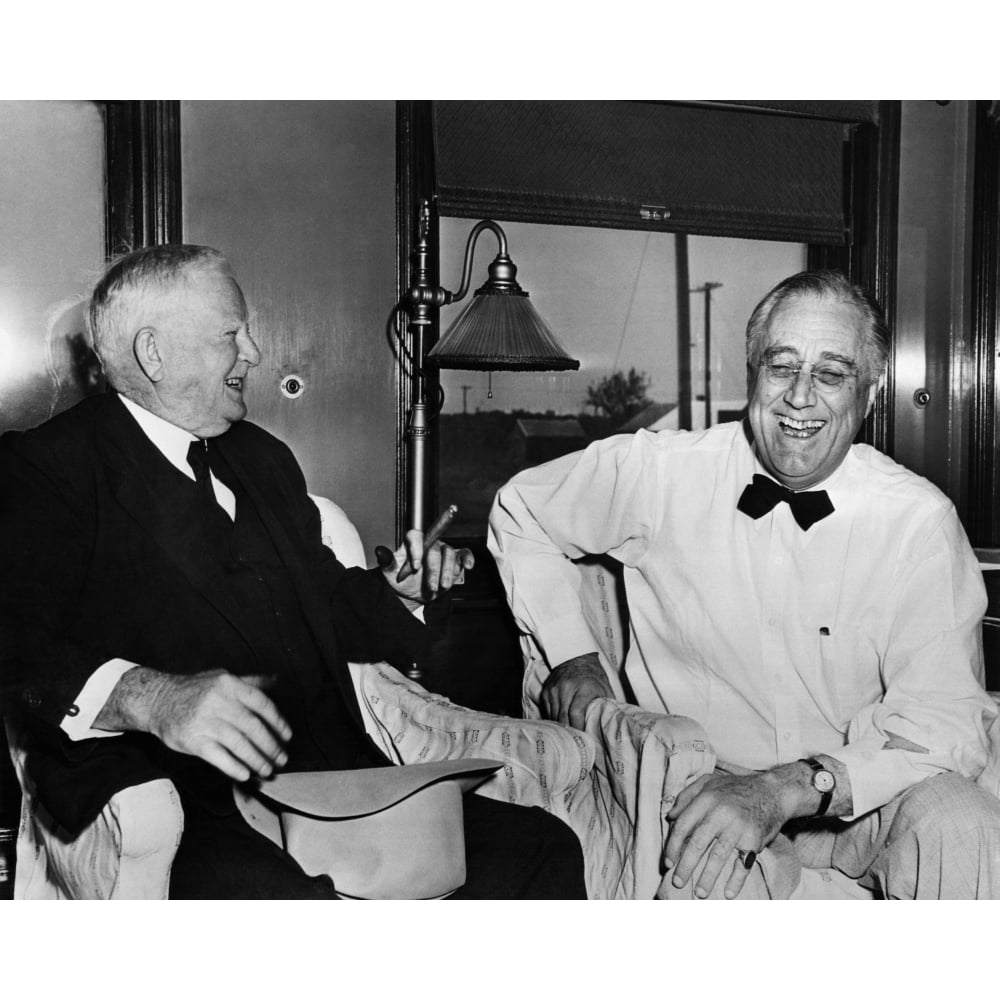Fdr Presidency. Vice President John Nance Garner With Us President ...
