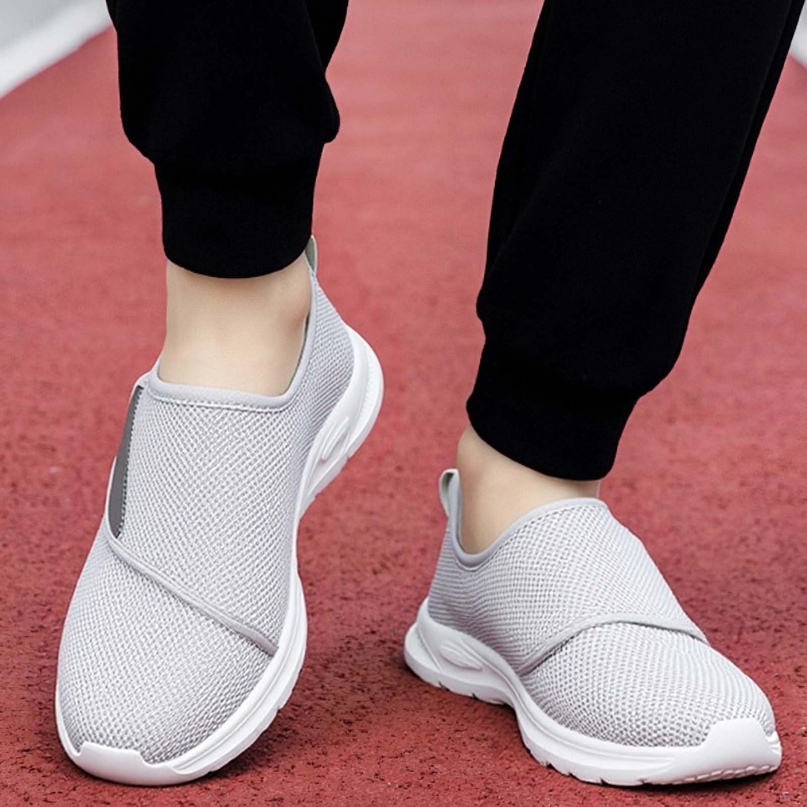 Fdrone Men Women Diabetic Shoes Extra Wide Slip on Adjustable Closure ...