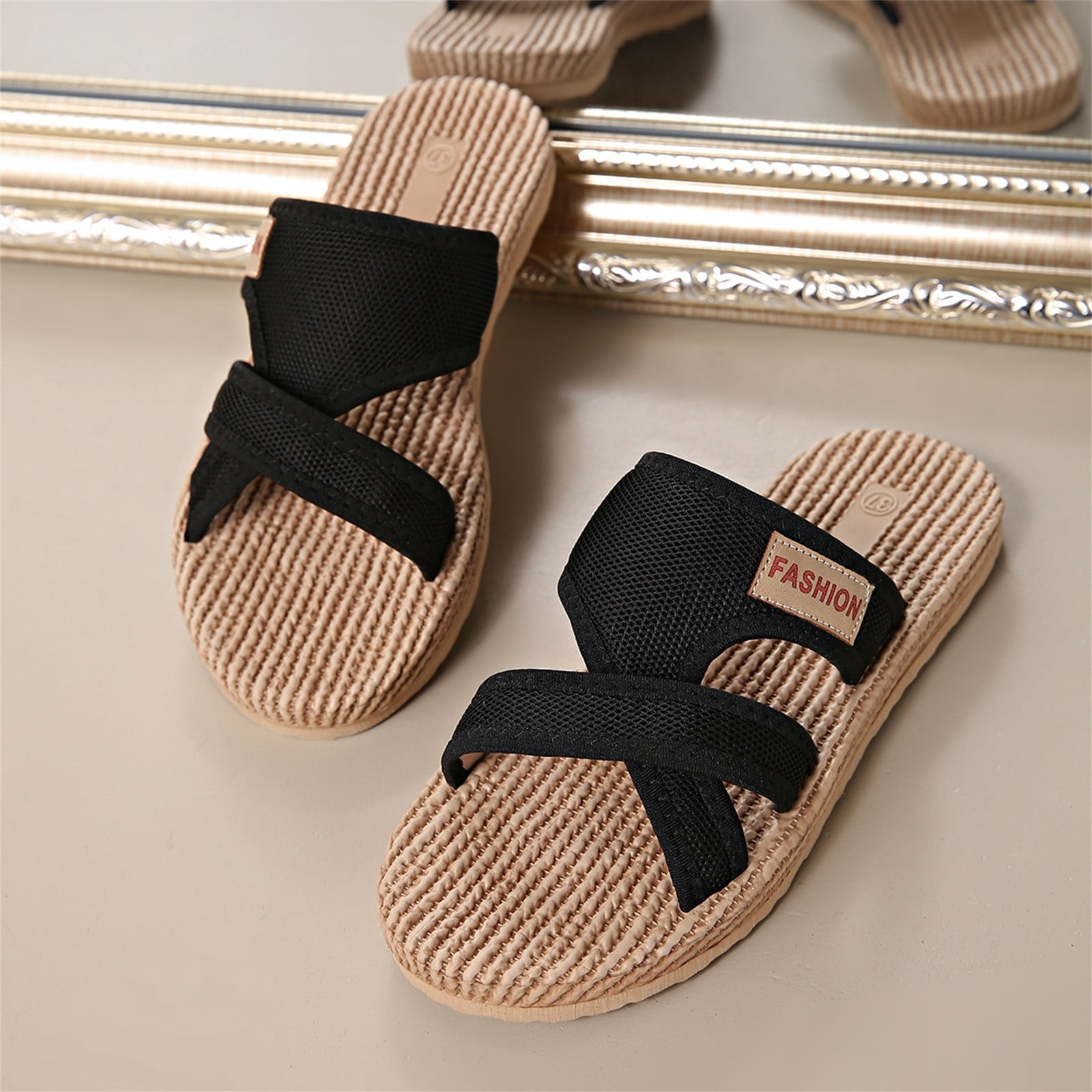 Fdrone Summer Dresses for Women Orthopedic Mesh Slide Sandals Flip ...