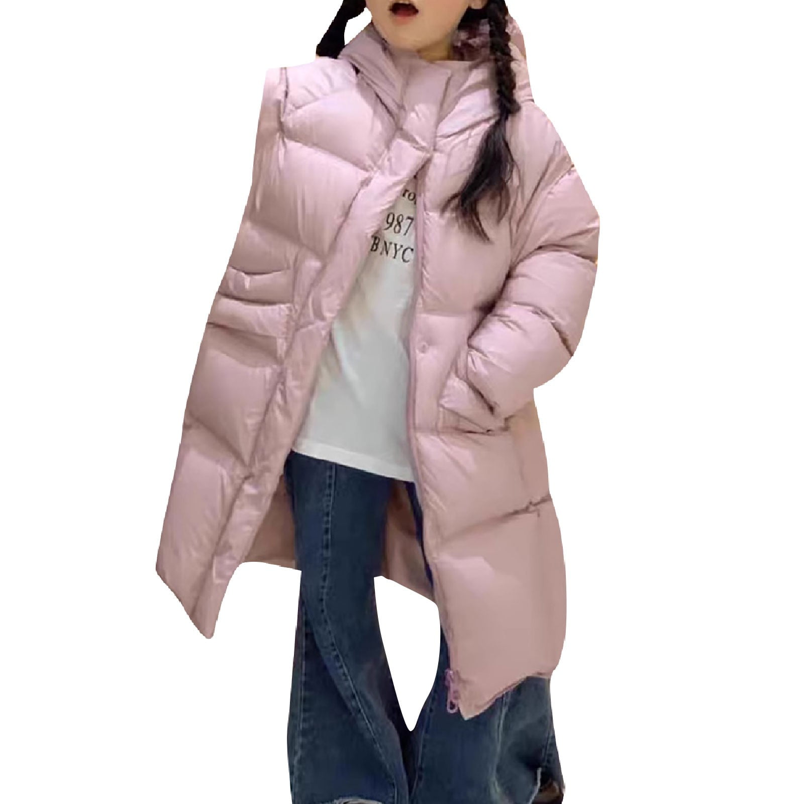Fdrone Teen Girls Lightweight Down Jackets Hooded Quilted Jacket Padded ...