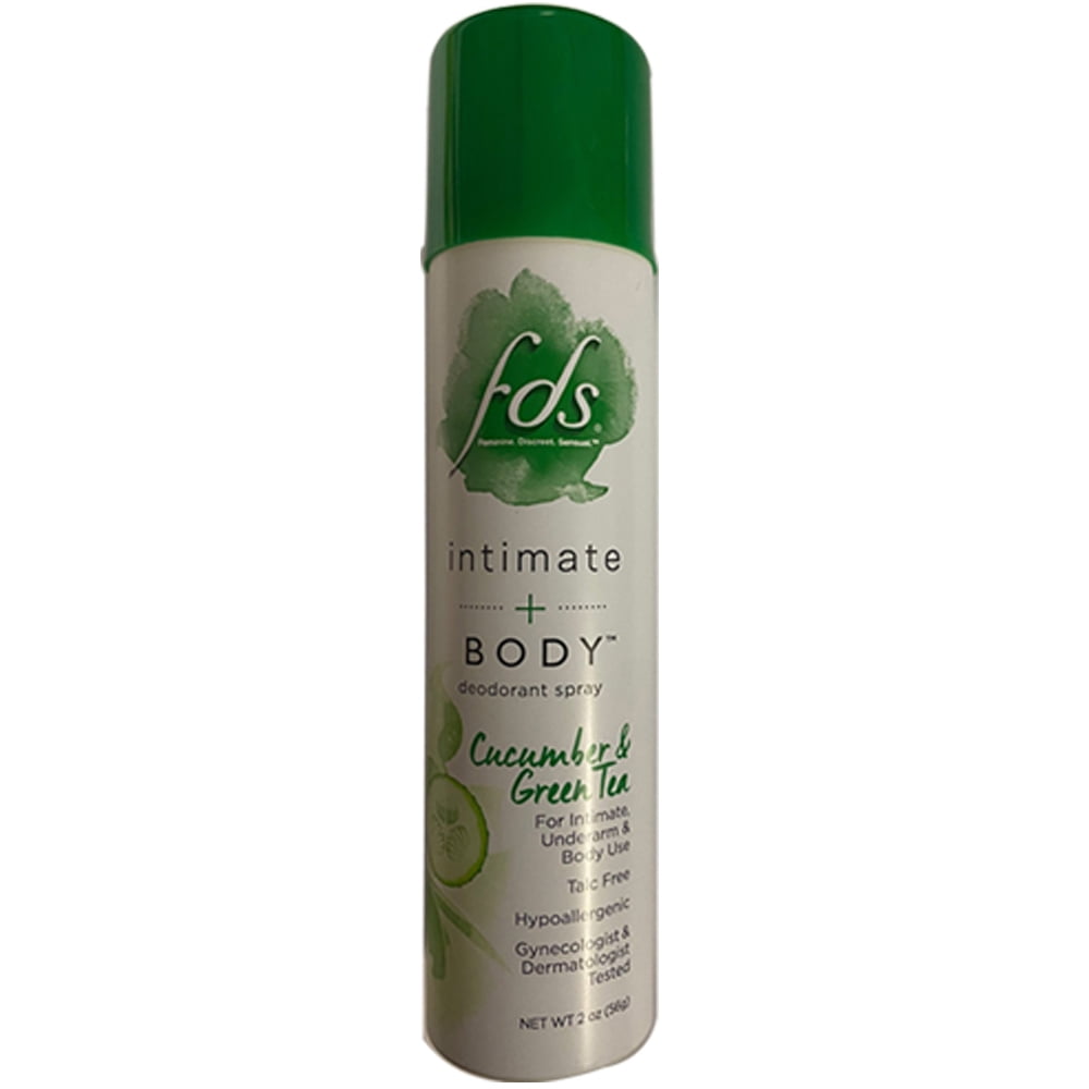 Fds Intimate Body Deodorant Spray, Cucumber and Green Tea, 2 Oz ...