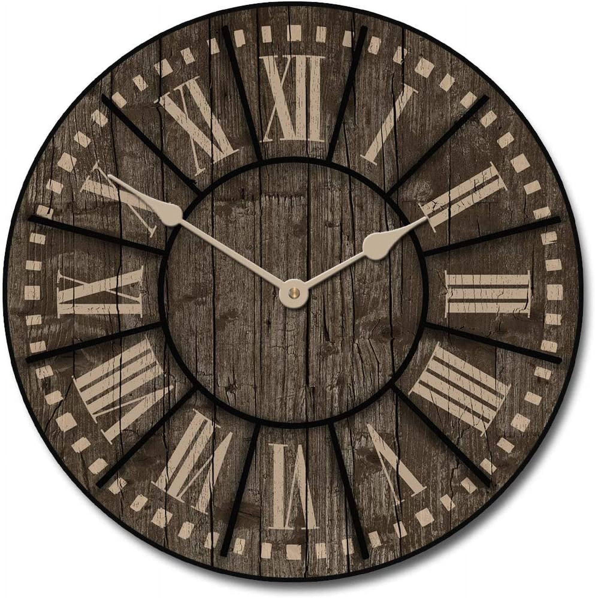 Fe Wall Clock | Ultra Quiet Quartz Mechanism | Hand Made in Beautiful ...