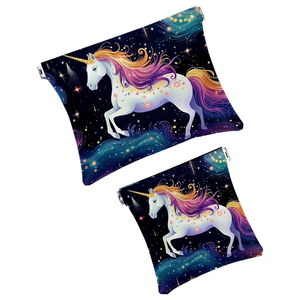 FeBohao 2 PCS Cosmetic Shrapnel Bag Cute Makeup Toiletry Bags Squeeze ...