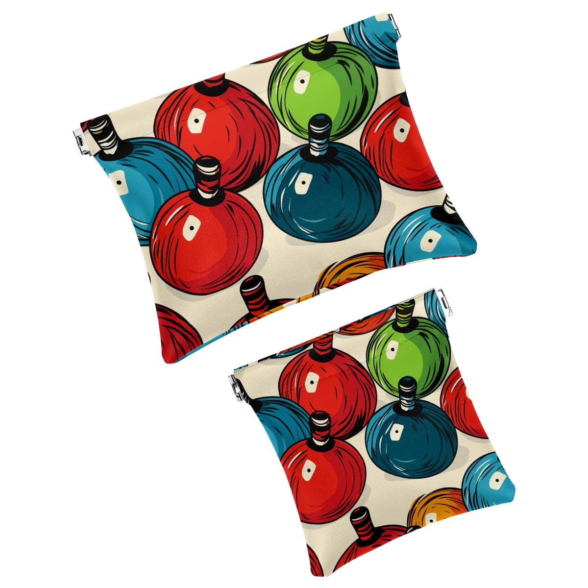 FeBohao 2 PCS Cosmetic Shrapnel Bag Portable Squeeze Purse Makeup ...