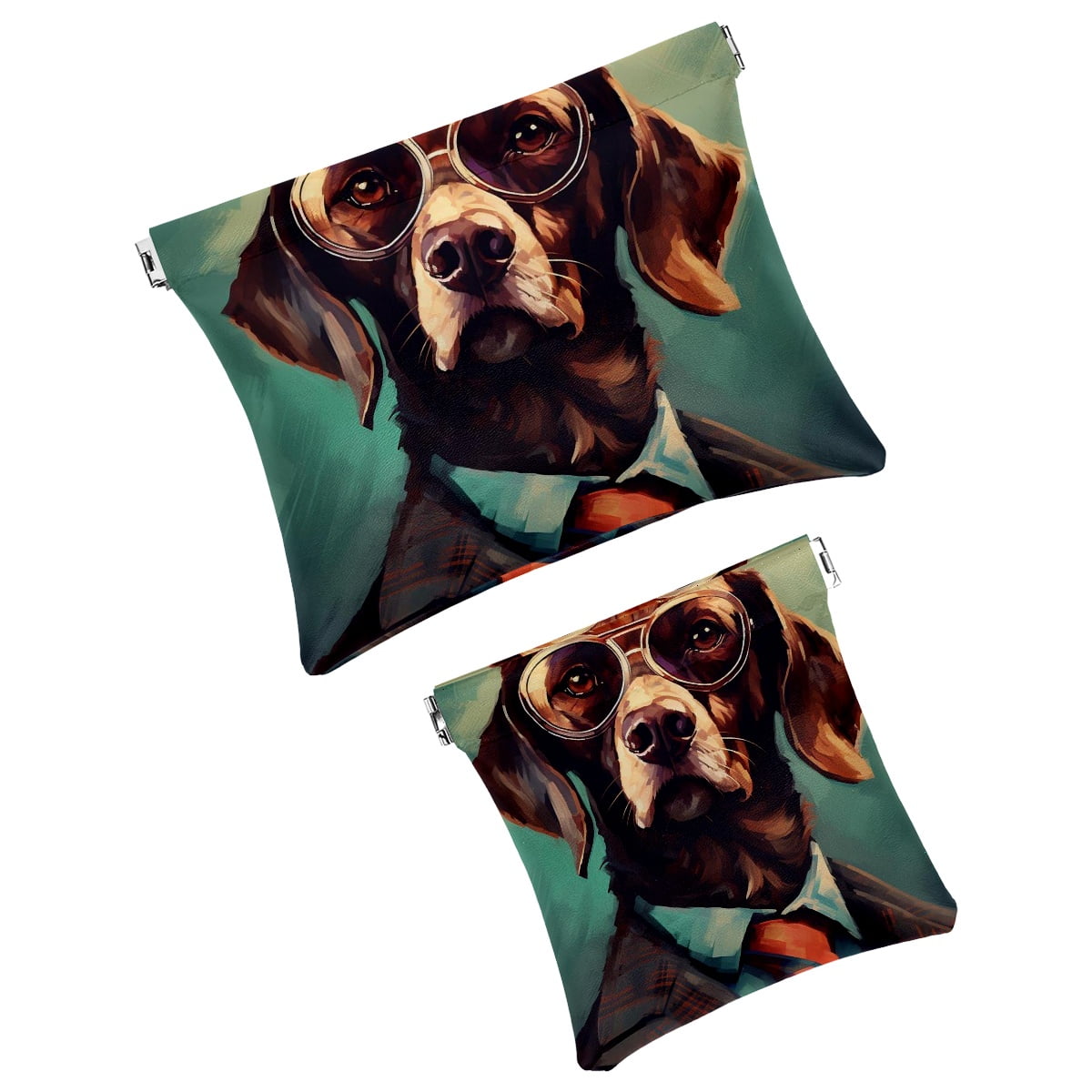 FeBohao 2 PCS Cosmetic Shrapnel Bag Portable Squeeze Purse Wallet ...