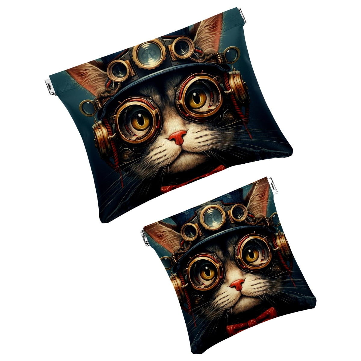 FeBohao 2 PCS Cosmetic Shrapnel Bag Sturdy Makeup Toiletry Bags Wallet ...