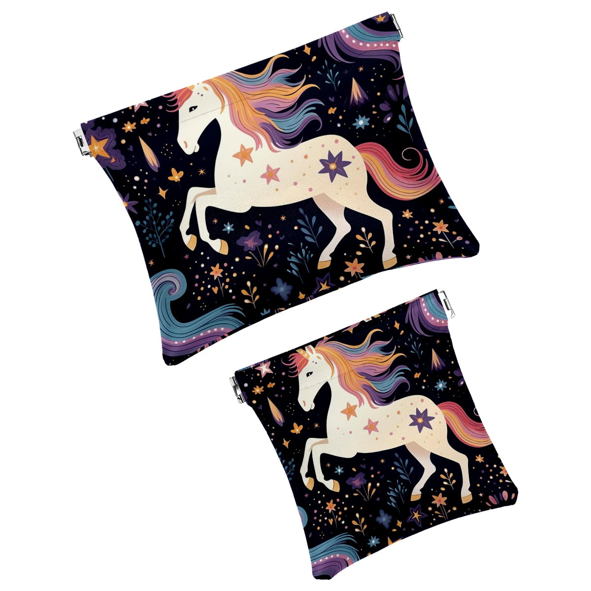 FeBohao 2 PCS Cosmetic Shrapnel Bag Sturdy Makeup Toiletry Bags Wallet ...