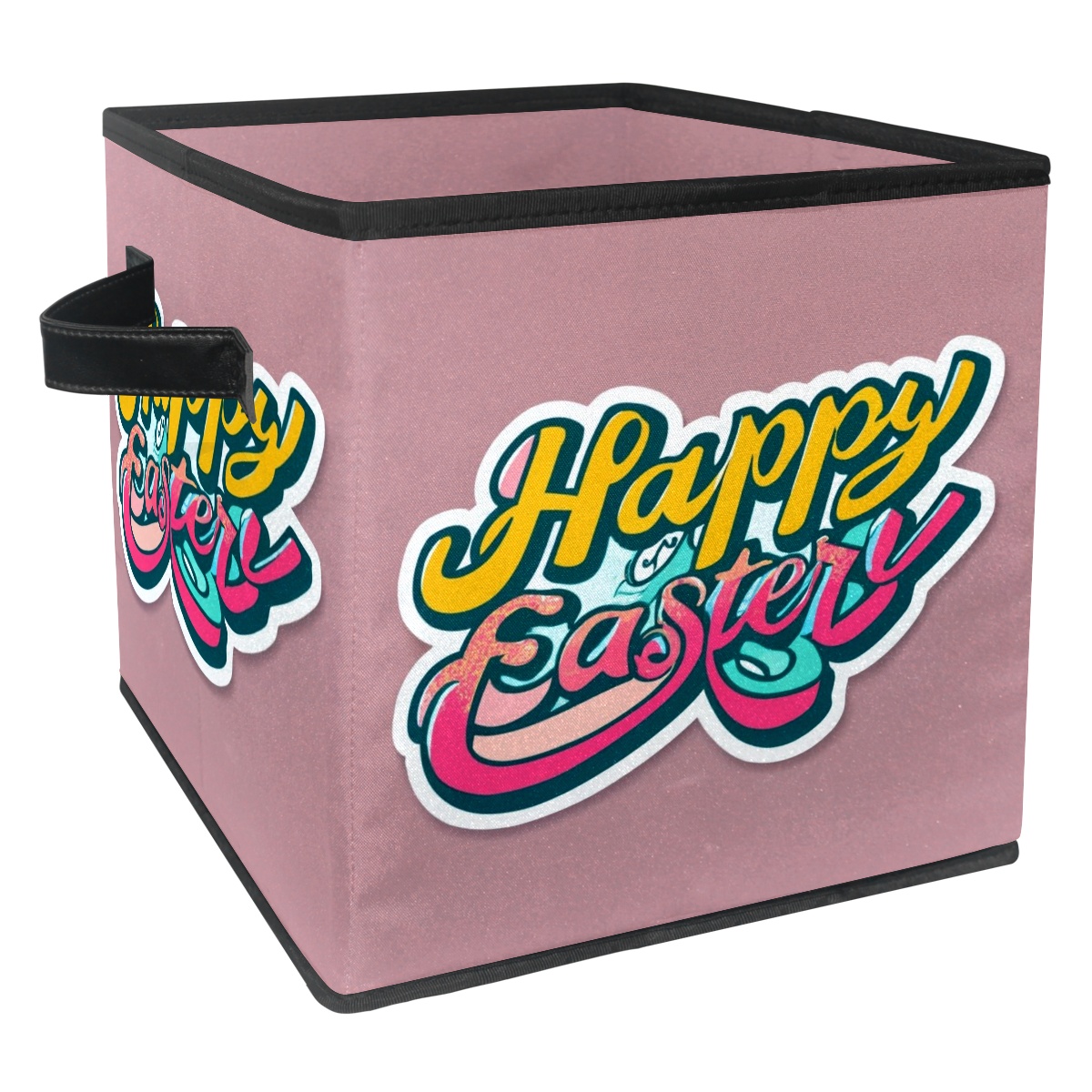 FeBohao Storage Bins Boxes Fabric with Cardboard Cube Collapsible ...