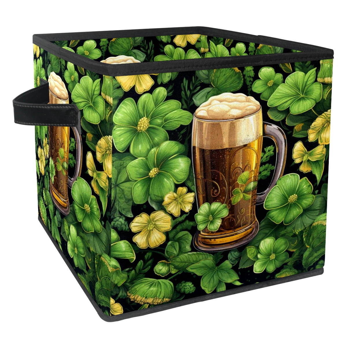 FeBohao Storage Bins Boxes Fabric with Cardboard Cube Collapsible Toy ...