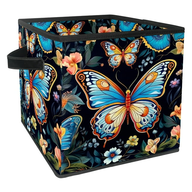 FeBohao Storage Bins Boxes Fabric with Cardboard Large Capacity ...