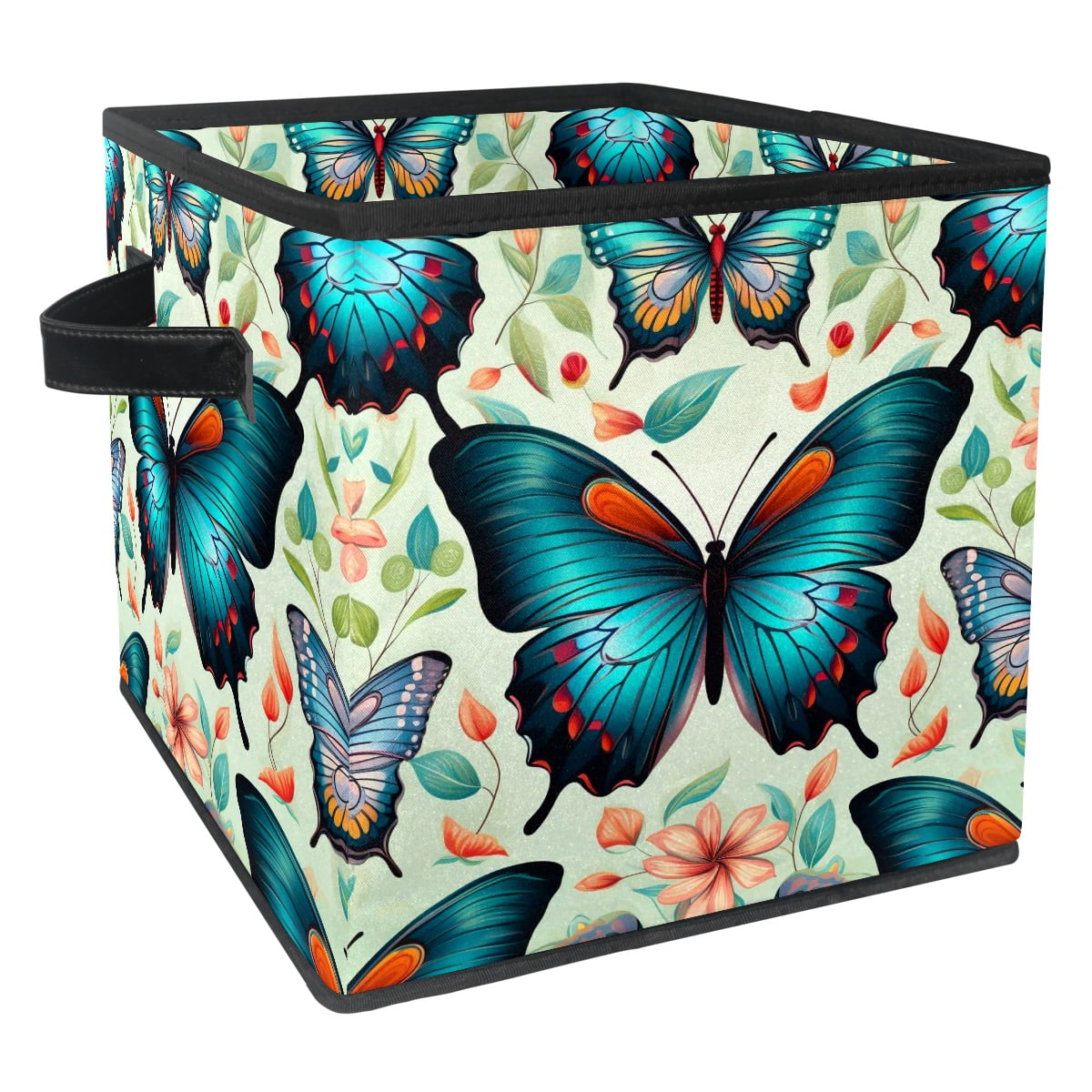 FeBohao Storage Bins Boxes Fabric with Cardboard Medium Collapsible ...