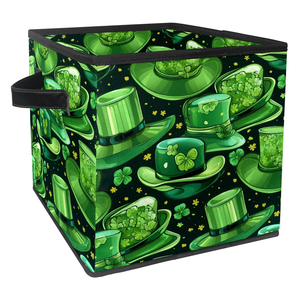 FeBohao Storage Bins Boxes Fabric with Cardboard Square Collapsible ...