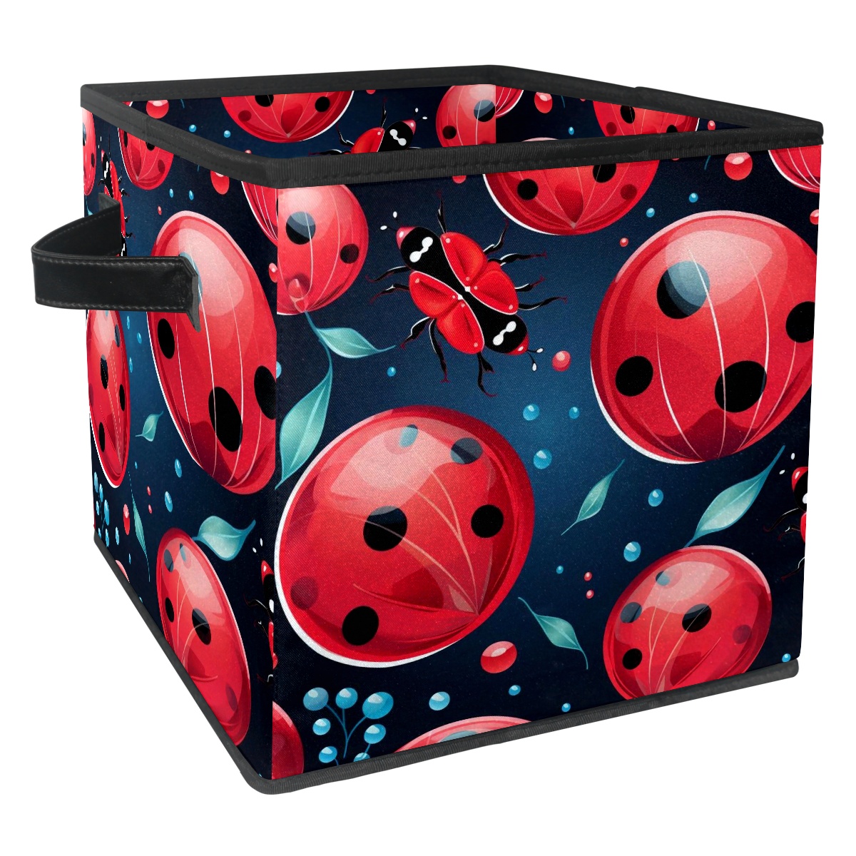 FeBohao Storage Bins Boxes Fabric with Cardboard Square Collapsible Toy ...