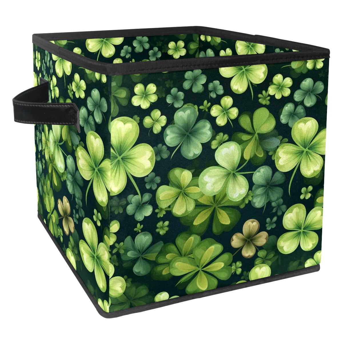 FeBohao Storage Bins Boxes Fabric Leather Handle Large Capacity ...