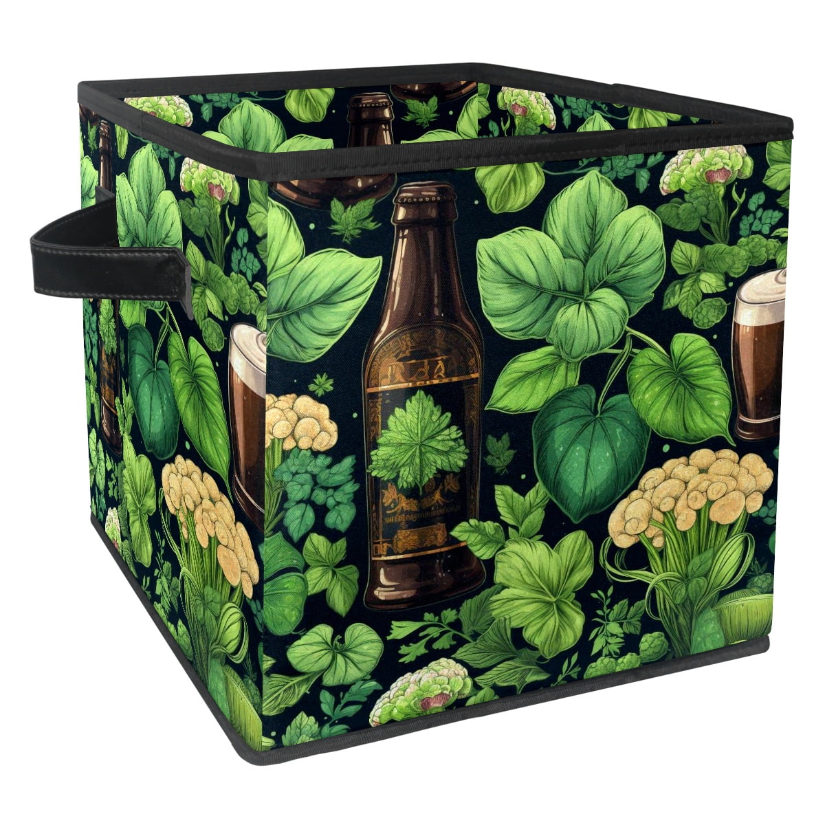 FeBohao Storage Bins Boxes Oxford with Cardboard Cube Collapsible ...