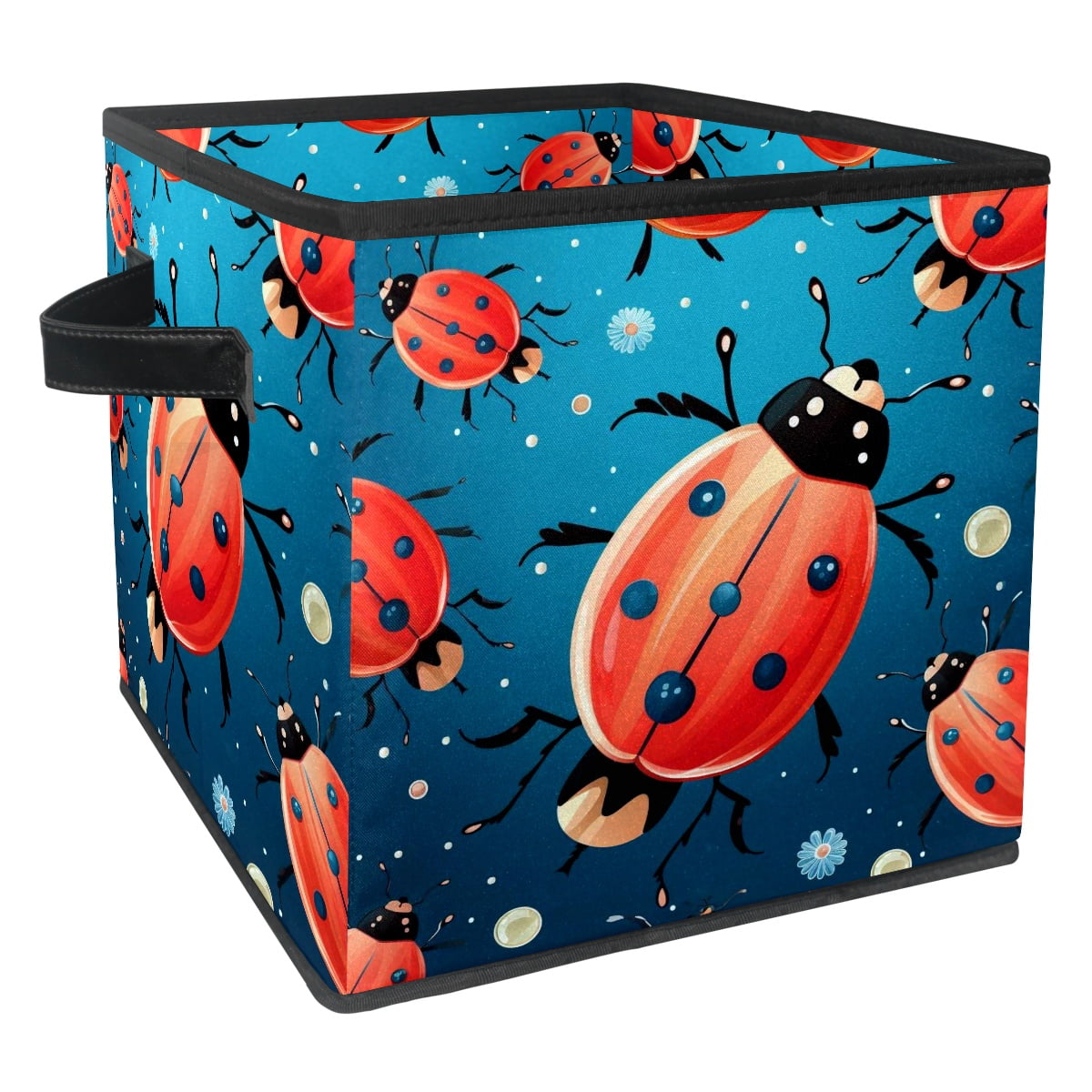 FeBohao Storage Bins Boxes Oxford with Cardboard Cube Foldable Book ...