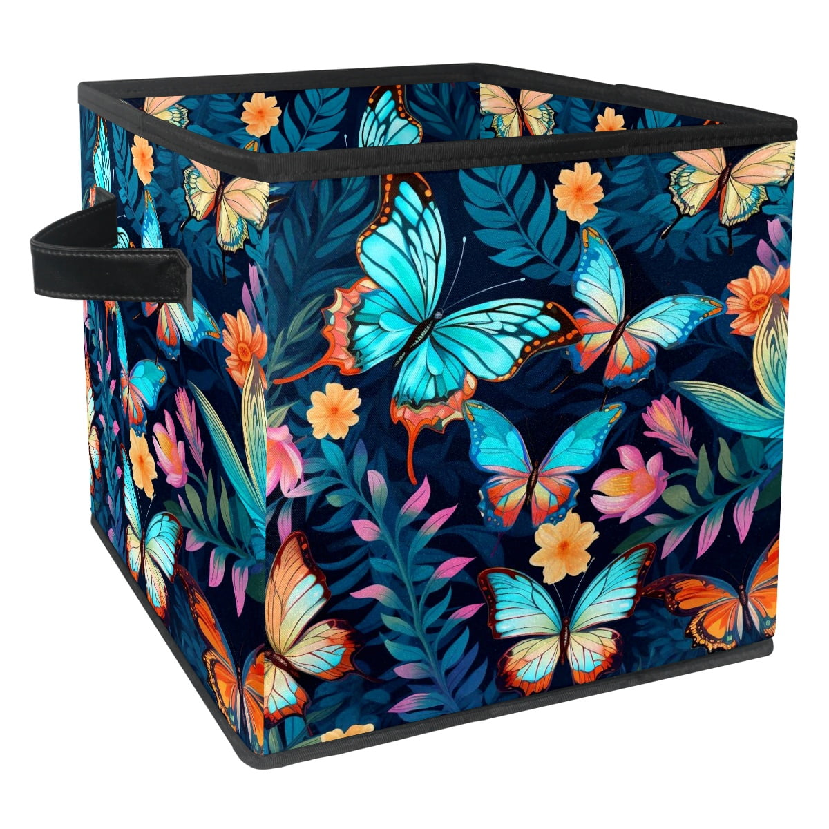 FeBohao Storage Bins Boxes Oxford with Cardboard Medium Collapsible ...