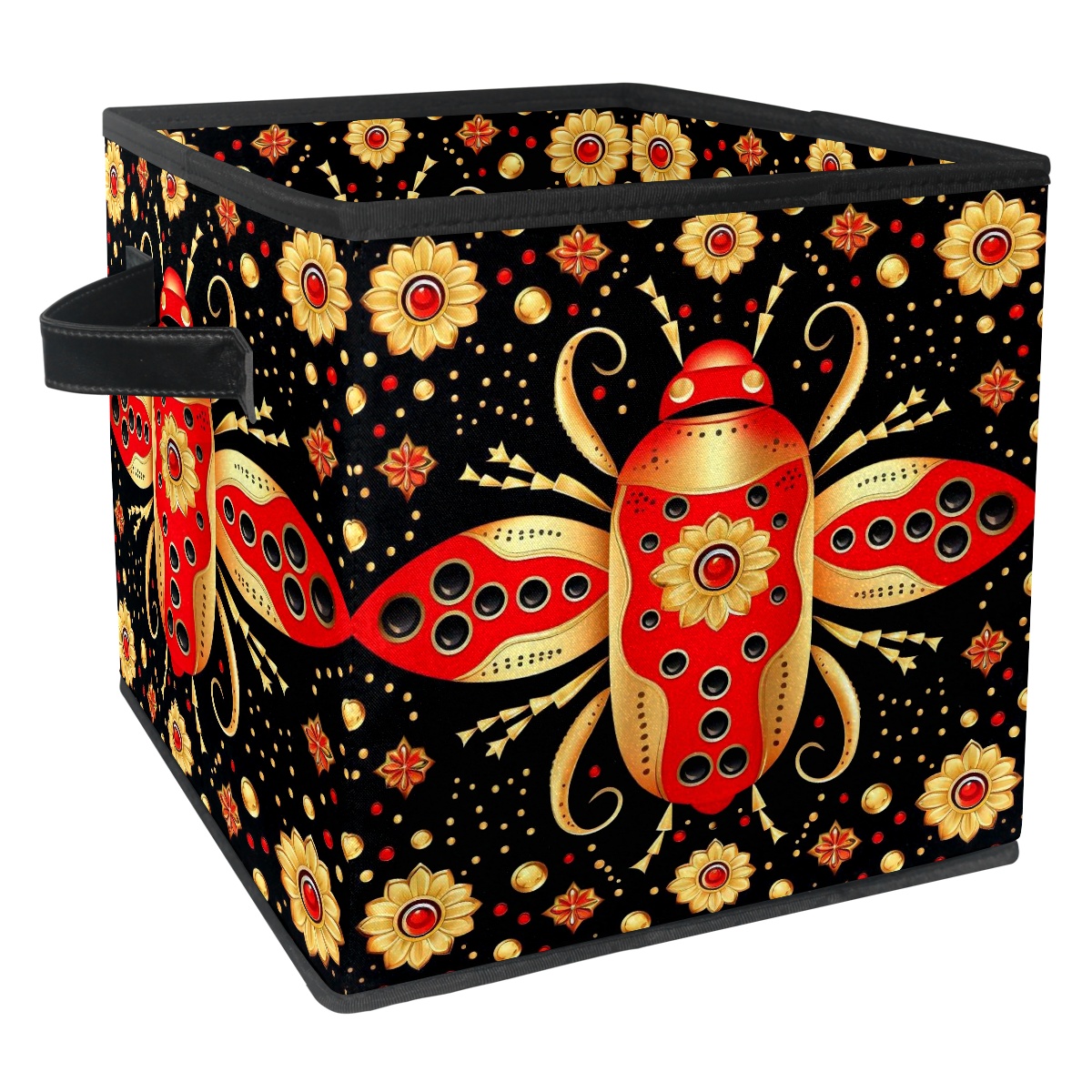 FeBohao Storage Bins Boxes Oxford Leather Handle Large Capacity ...