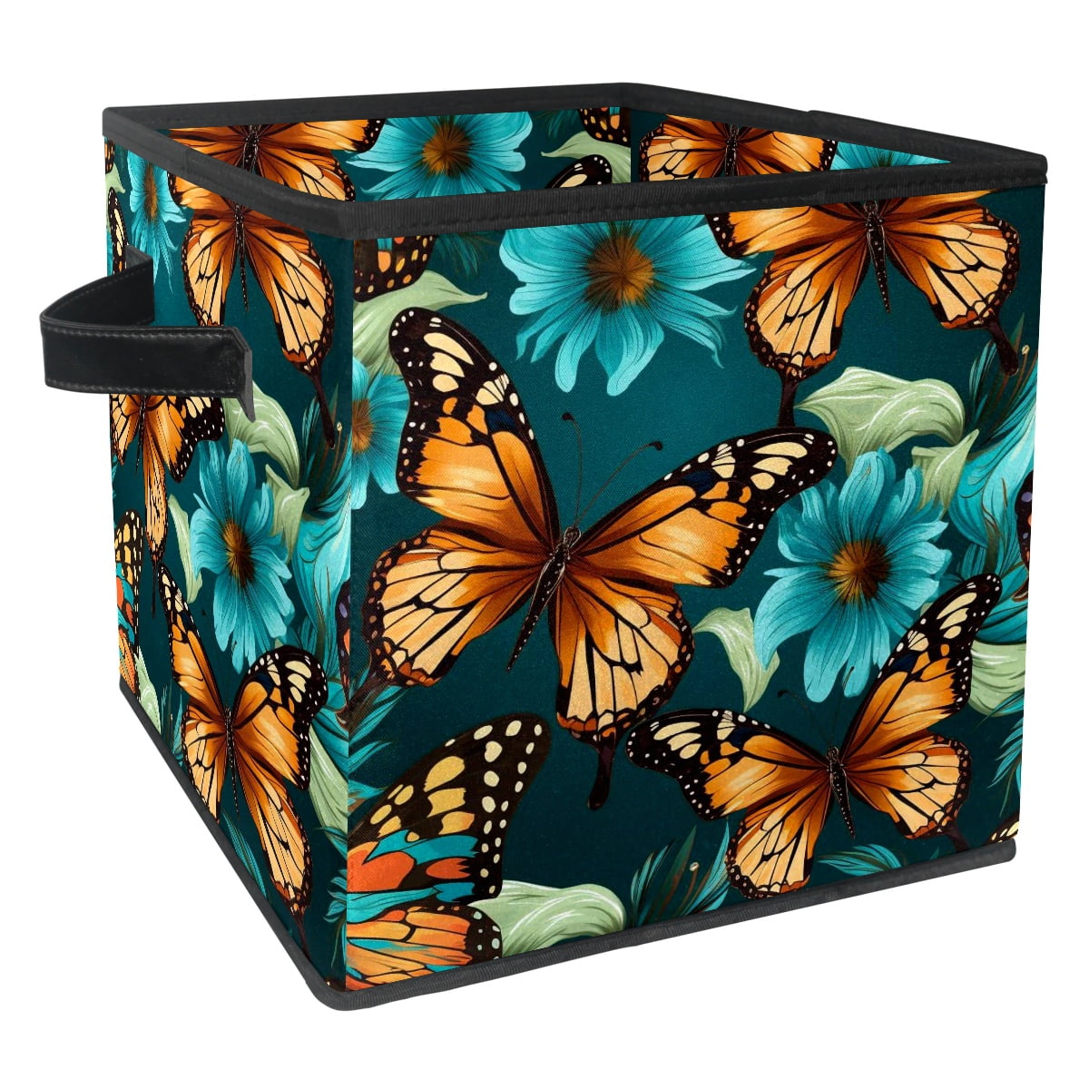 FeBohao Storage Bins Boxes Oxford Leather Handle Medium Collapsible Toy ...