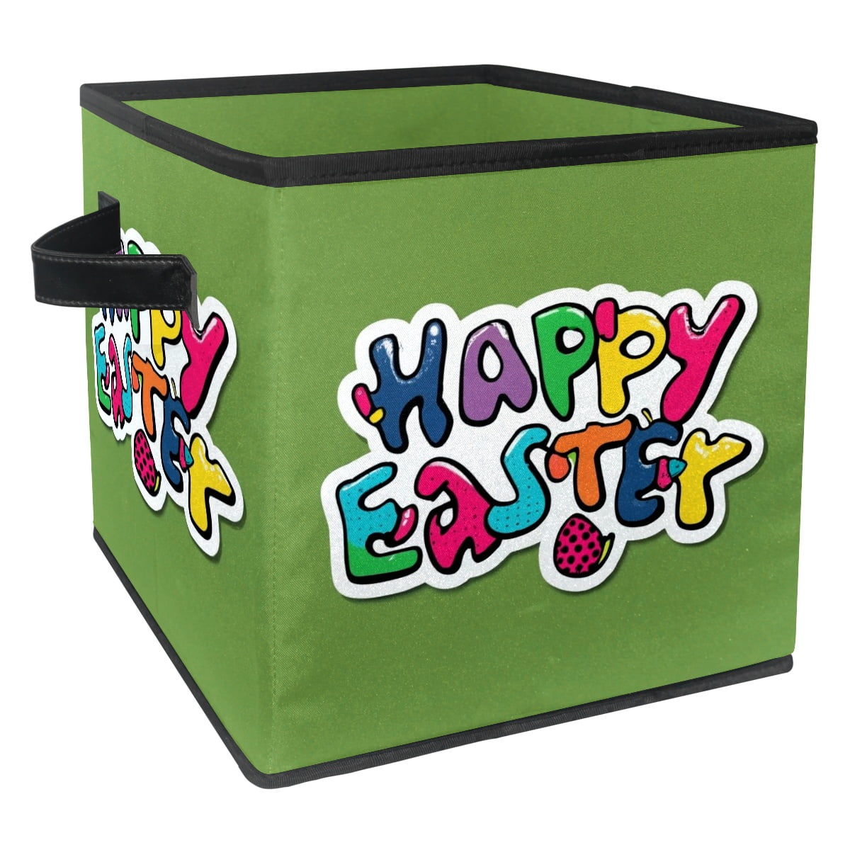 FeBohao Storage Boxes Bins Fabric with Cardboard Cube Collapsible Book ...