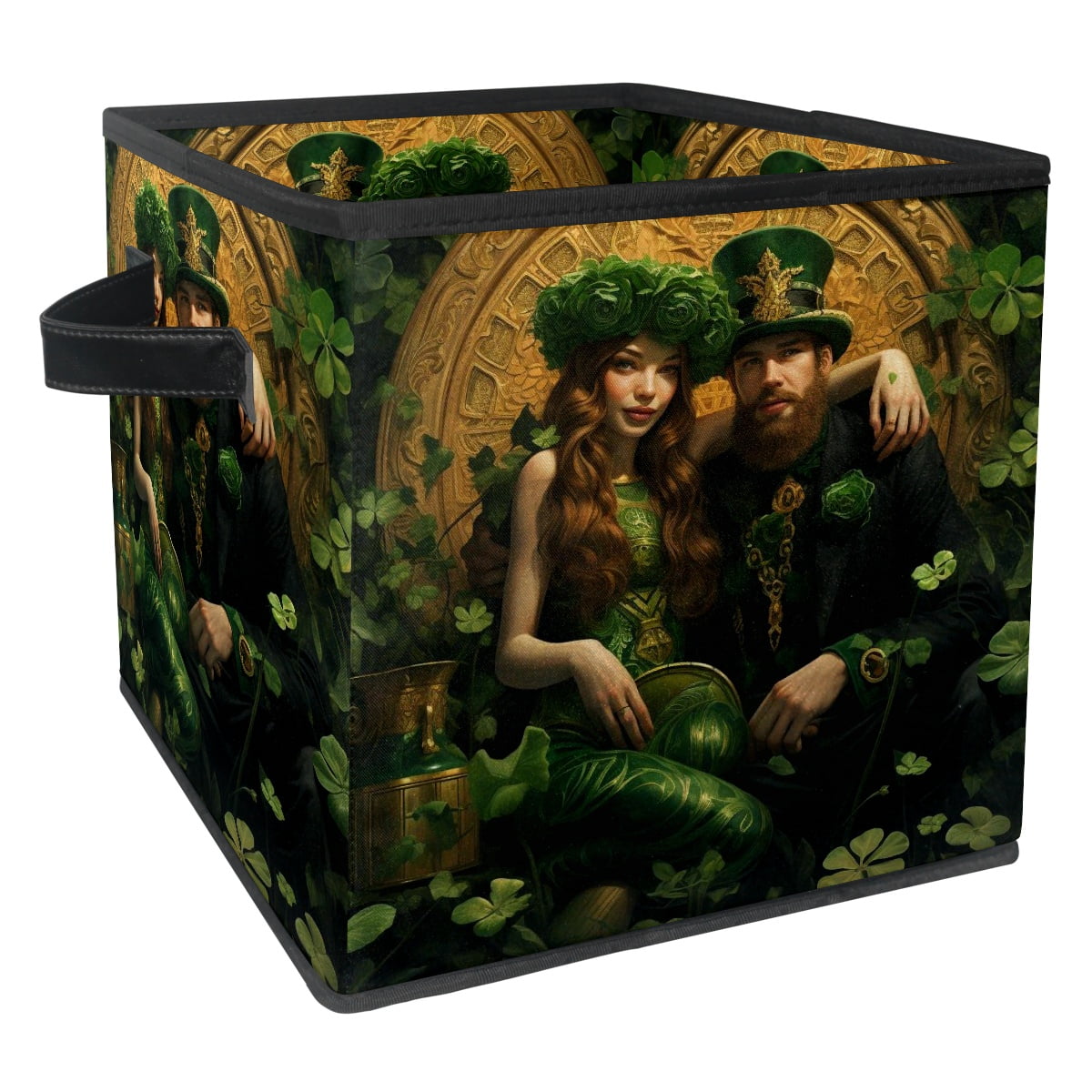 FeBohao Storage Boxes Bins Fabric with Cardboard Medium Foldable Towel ...