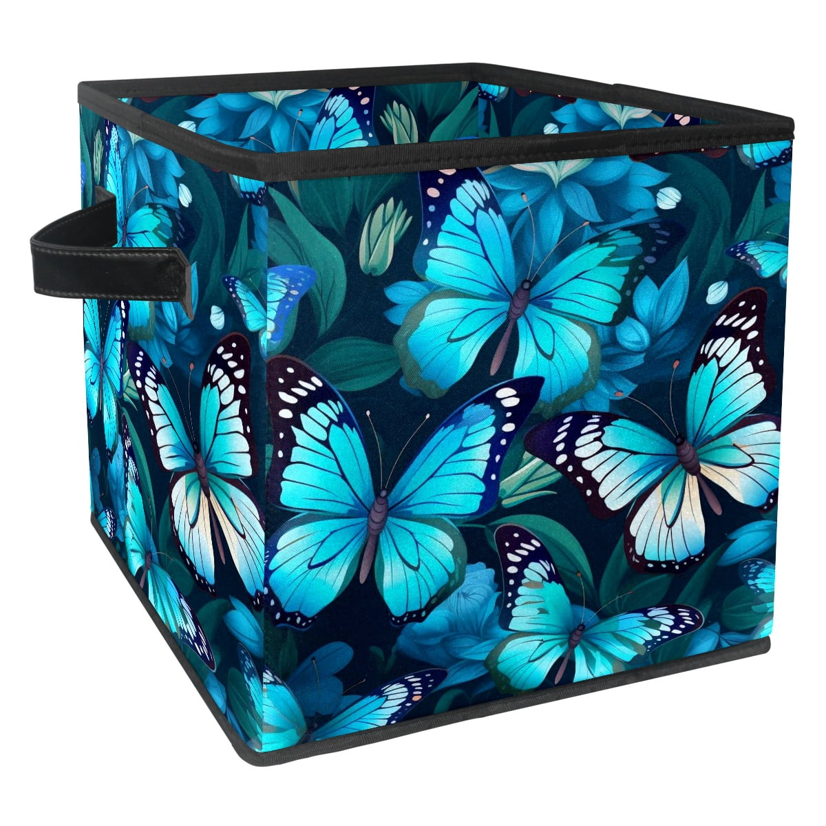 FeBohao Storage Boxes Bins Fabric with Cardboard Square Foldable Sock ...