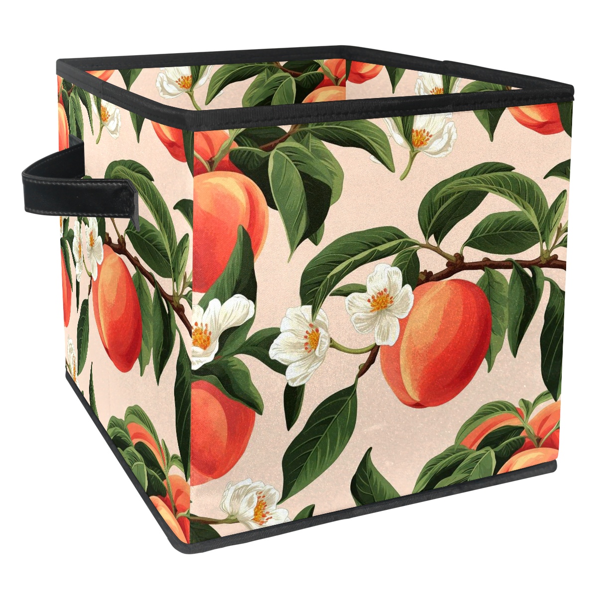 FeBohao Storage Boxes Bins Fabric Leather Handle Large Capacity ...