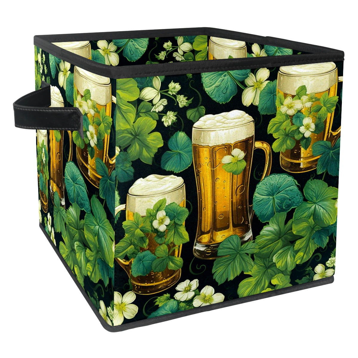 FeBohao Storage Boxes Bins Oxford with Cardboard Cube Collapsible Book ...