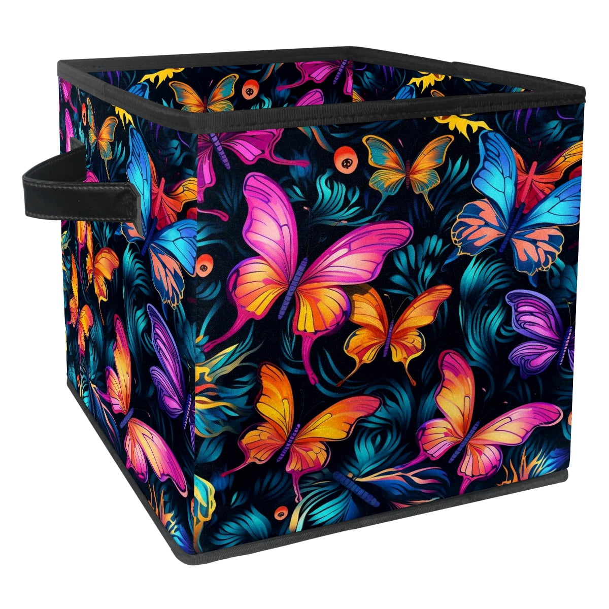 FeBohao Storage Boxes Bins Oxford with Cardboard Medium Collapsible ...