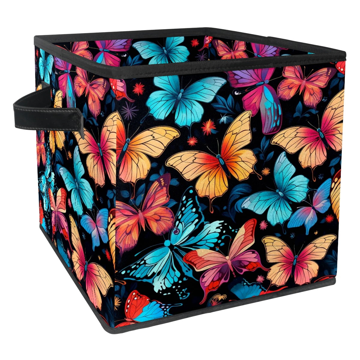 FeBohao Storage Boxes Bins Oxford with Cardboard Square Foldable ...