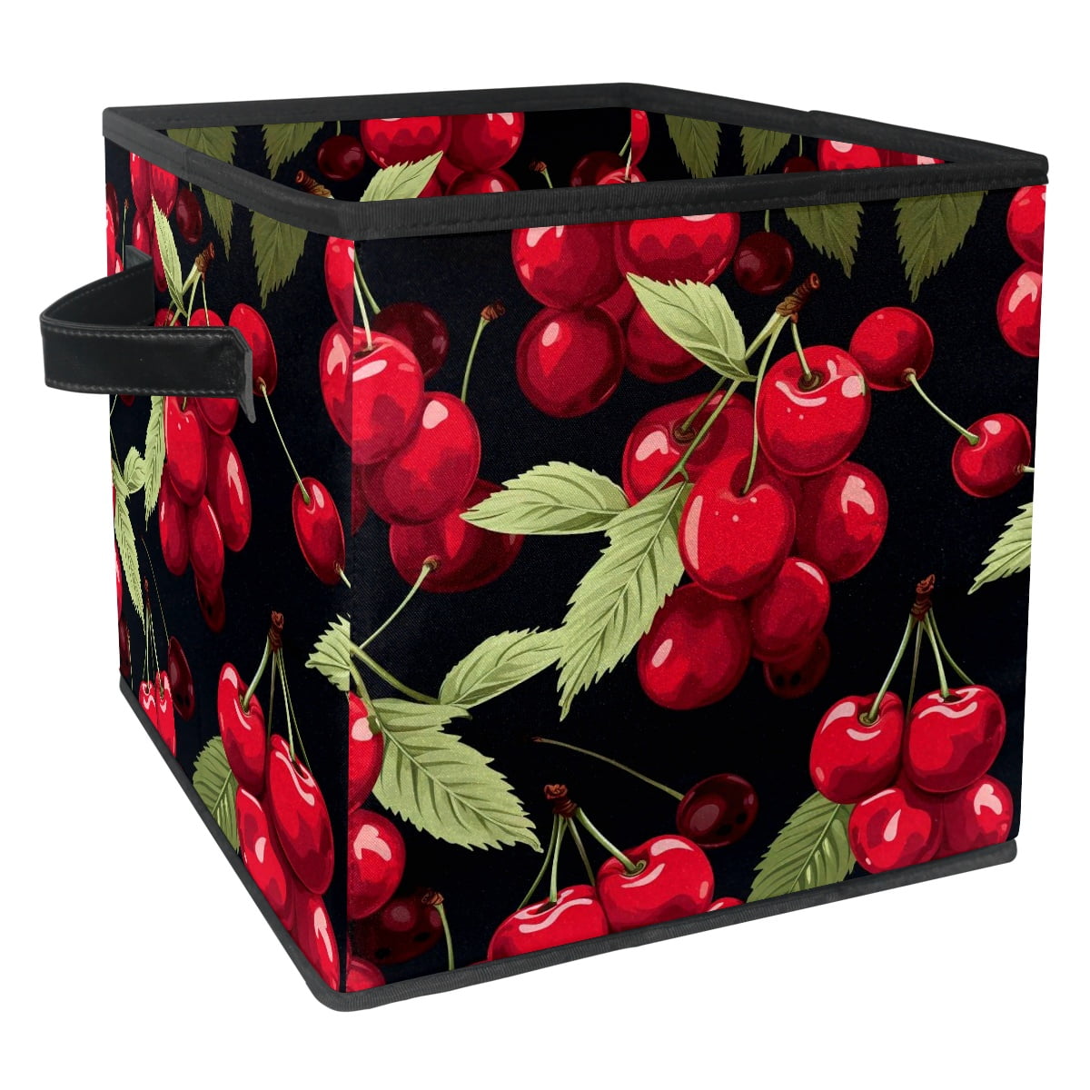 FeBohao Storage Boxes Bins Oxford Leather Handle Medium Collapsible ...