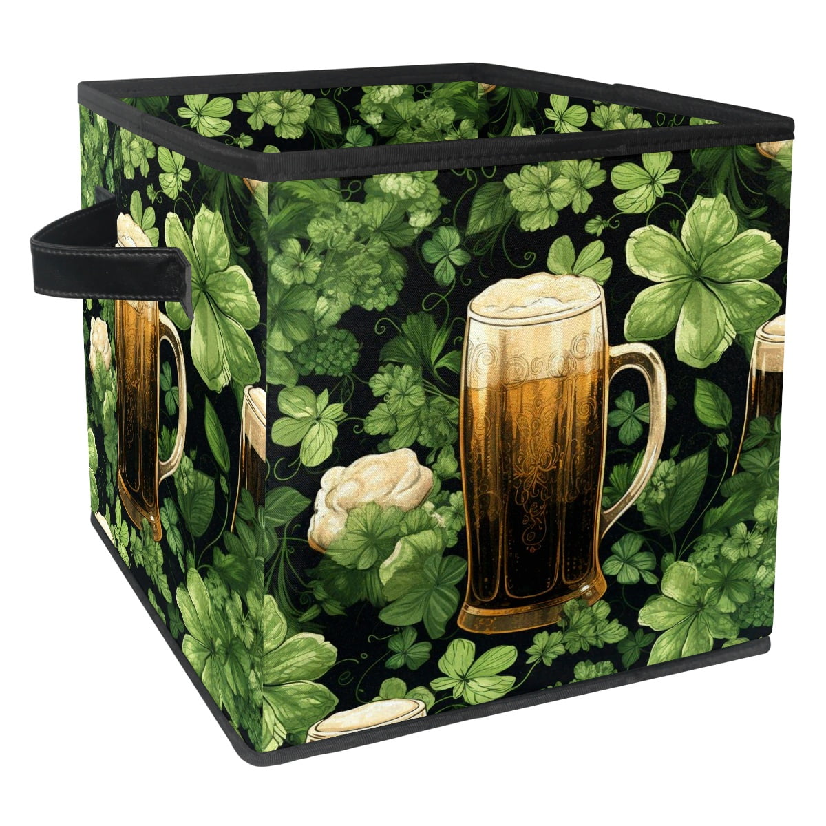 FeBohao Storage Boxes Bins Oxford Leather Handle Medium Collapsible Toy ...