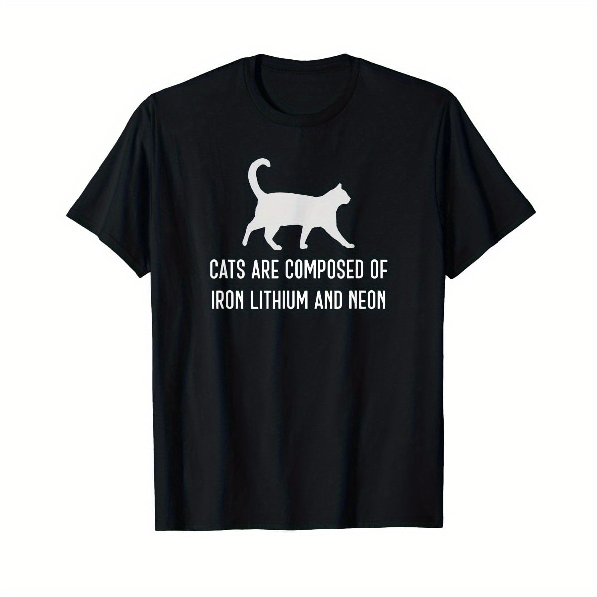 FeLiNe Cat Funny Chemistry Science Iron Lithium Neon T-Shirt - Walmart.com