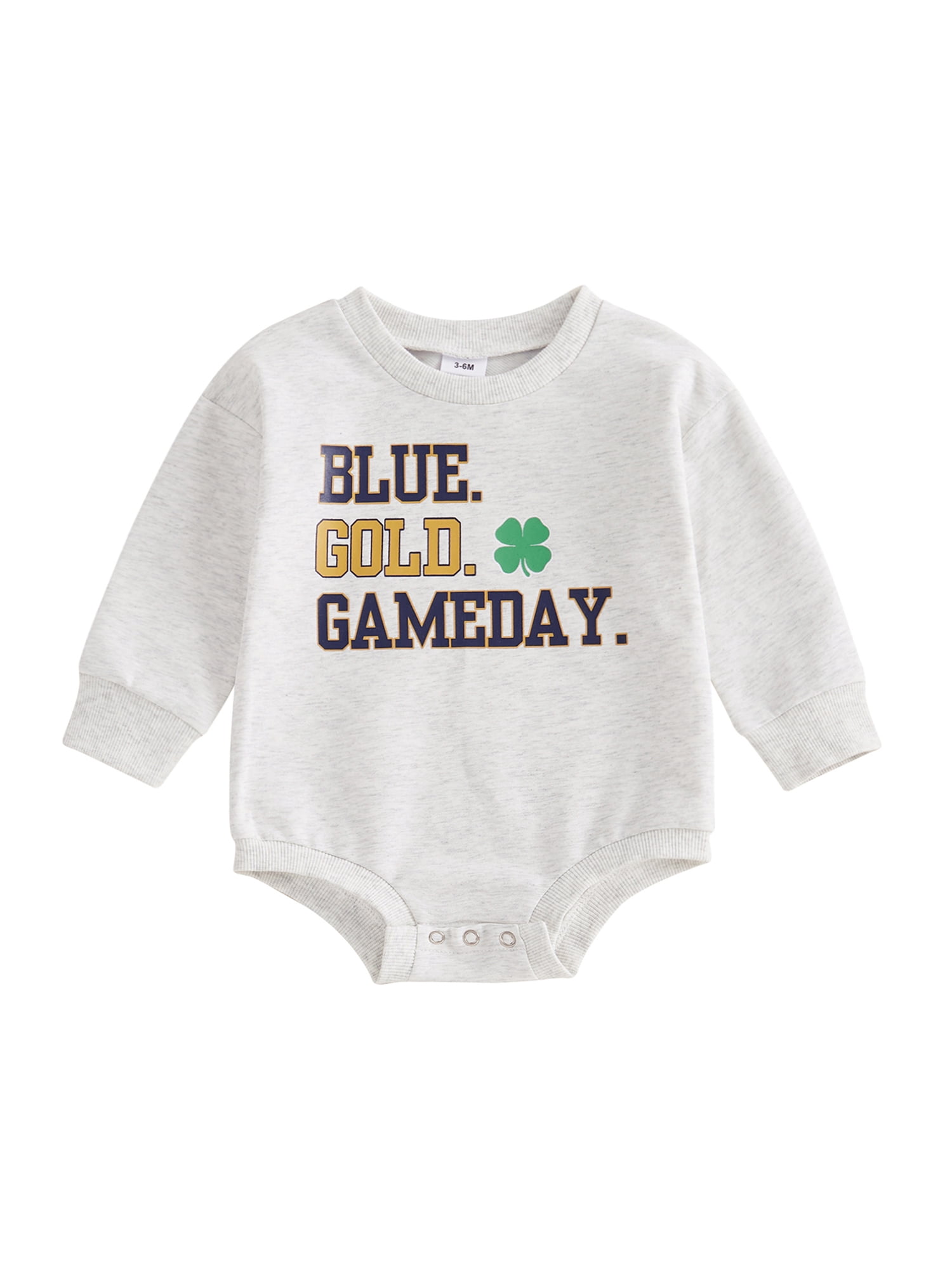 FeMereina Baby Boys Girls Romper Fashion Print Long Sleeve Crew Neck Bodysuit - Walmart.com