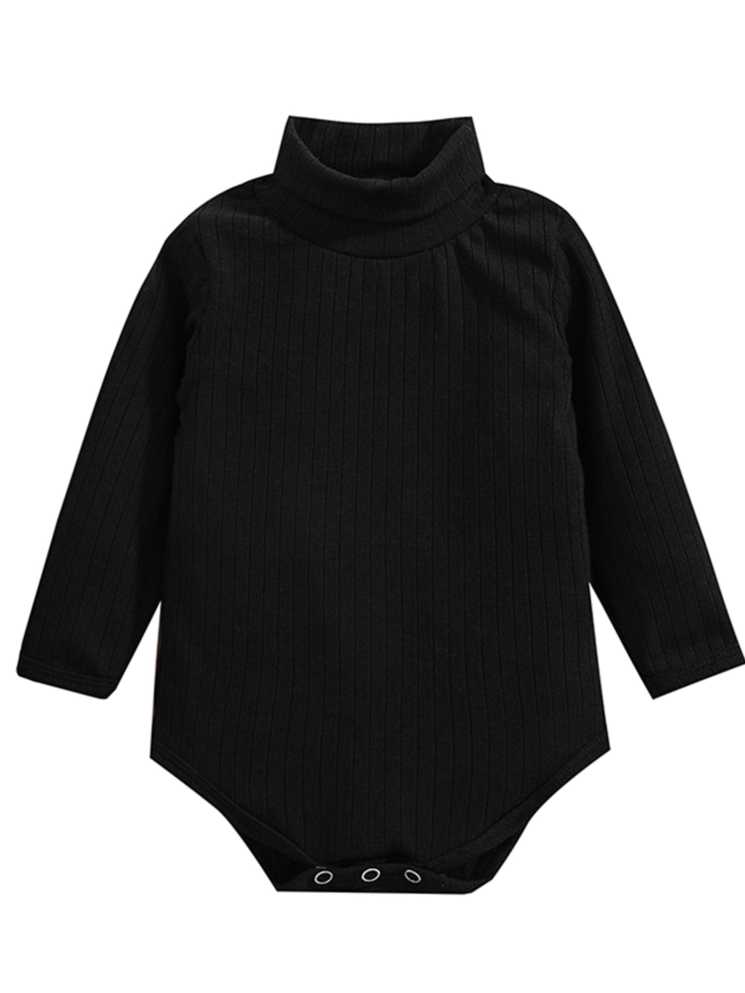 FeMereina Infant Baby Girl Boy Knit Romper Long Sleeve Turtleneck Leotard one-piece Bodysuits ...