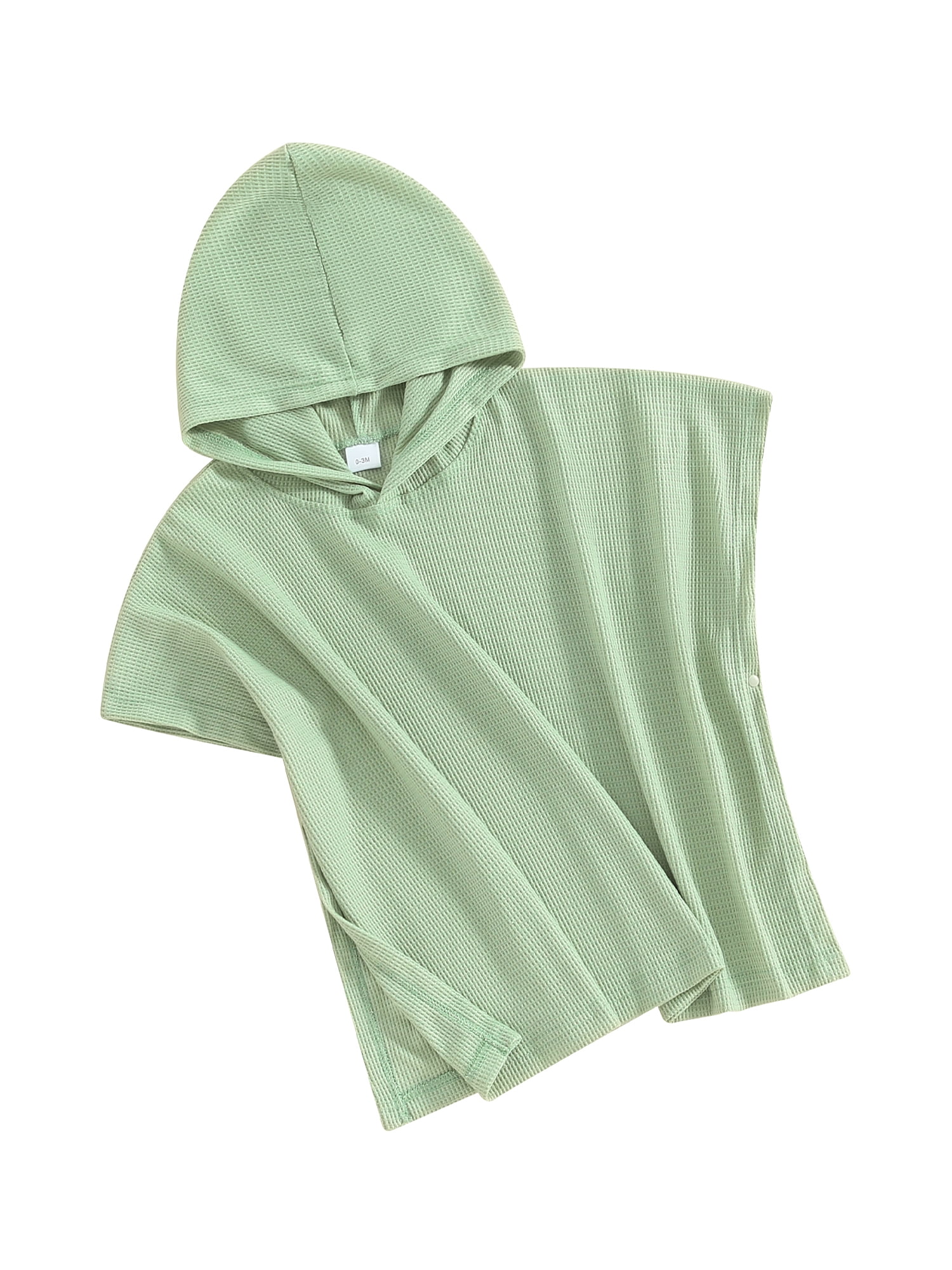 FeMereina Kid’s Beach Towel with Hood Solid Color Waffle Loose Fit Swim ...