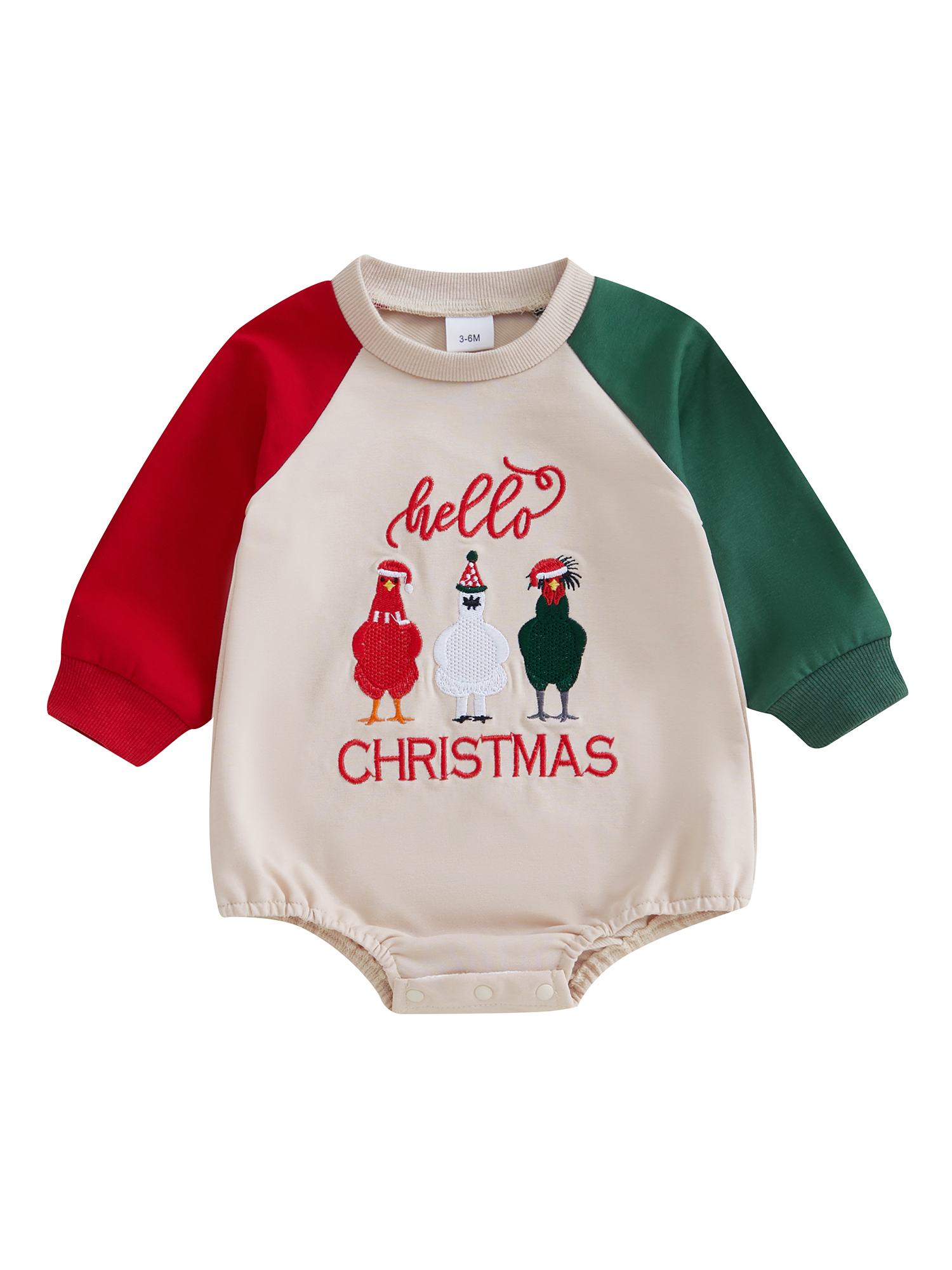 FeMereina Newborn Baby Girl Boy Christmas Outfits Cute Gingerbread Man Letter Embroidery Romper ...