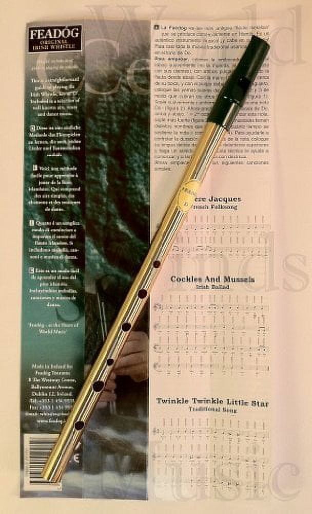 "Feadóg Brass Traditional Irish Whistles, Key of D " - Walmart.com